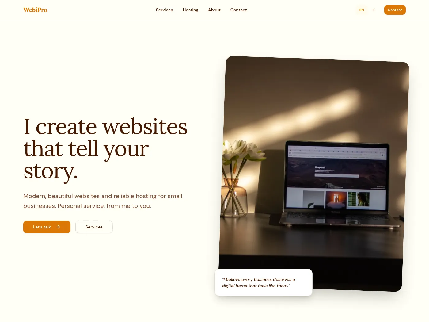 WebiPro Site & Hosting