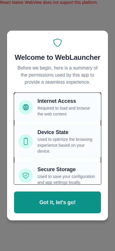 WebLauncher Android App