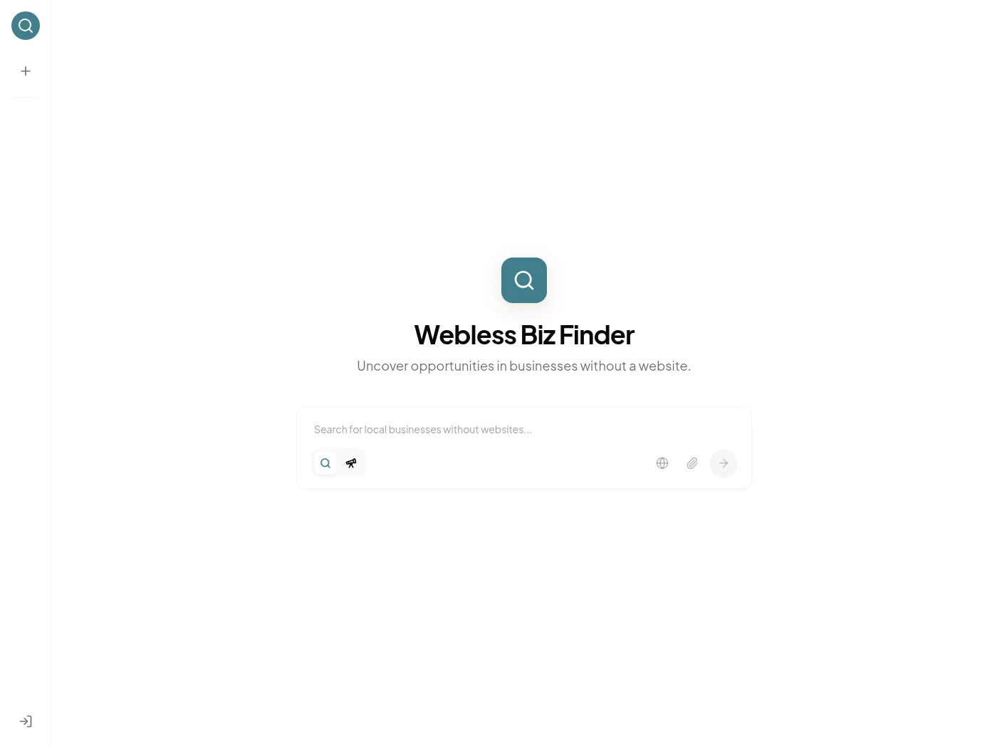 Webless Biz Finder