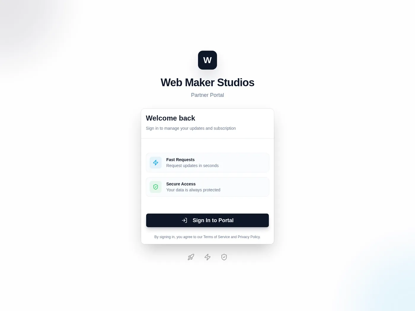Web Maker Studio Portal