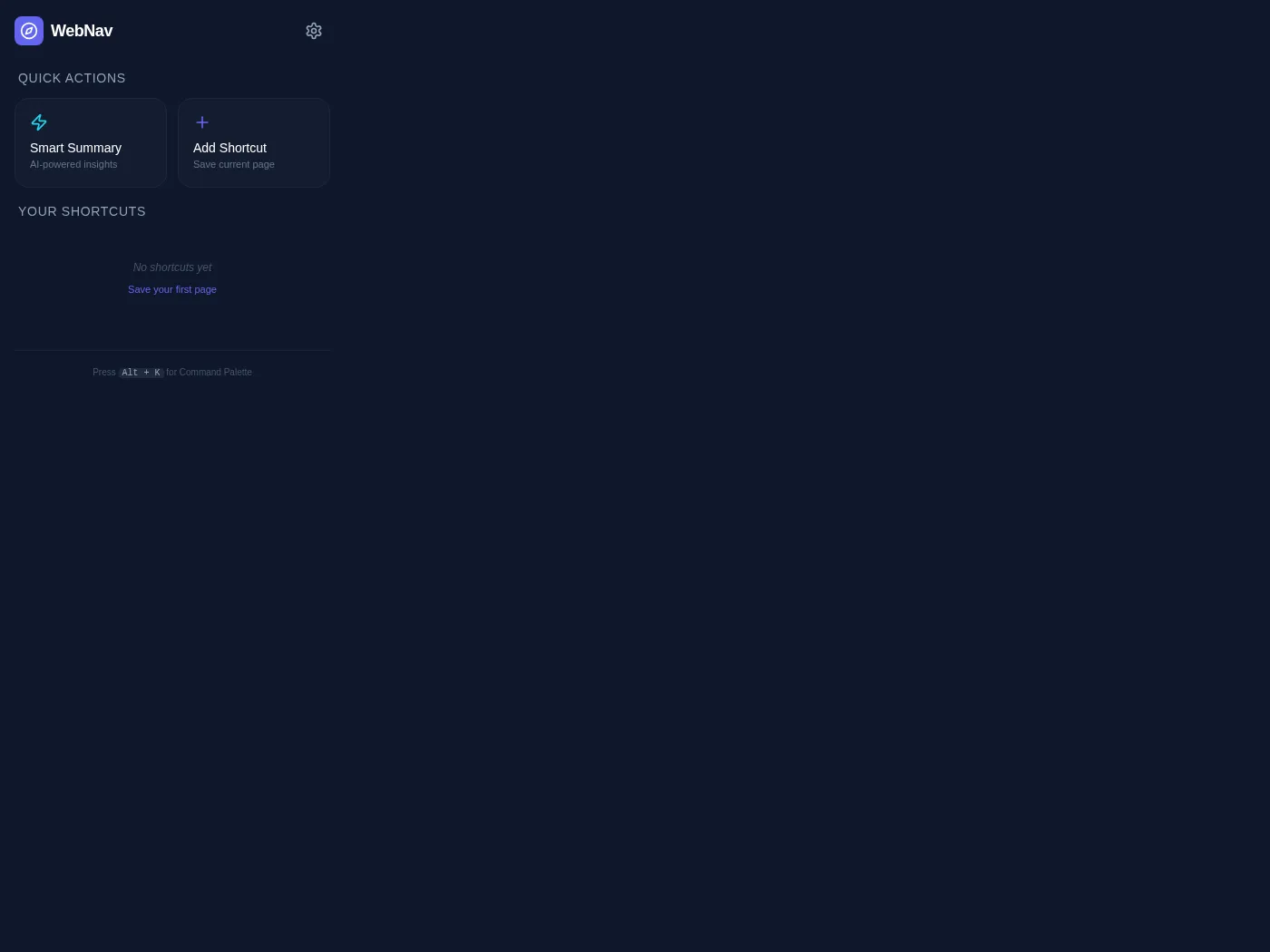 WebNav Browser Extension