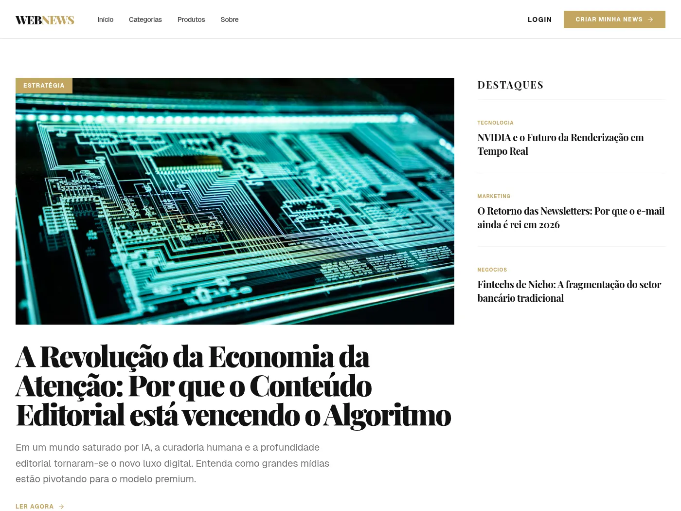 WebNews Premium Platform