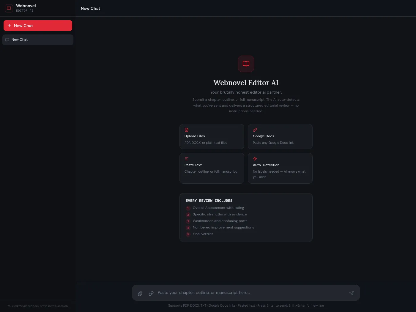 Webnovel Editor AI