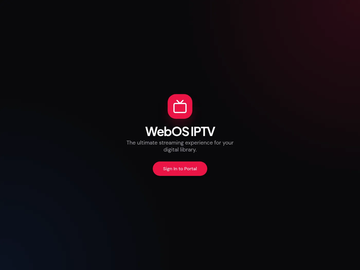 WebOS IPTV Portal