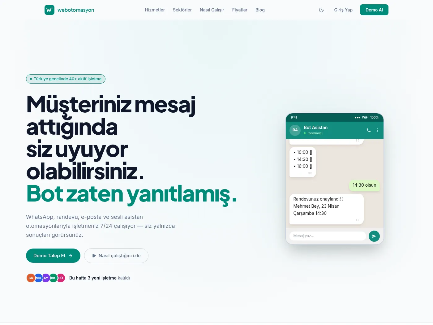 Webotomasyon SaaS Platform