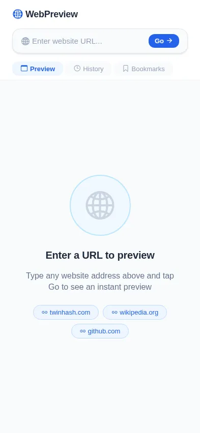 Ekta WebPreview App