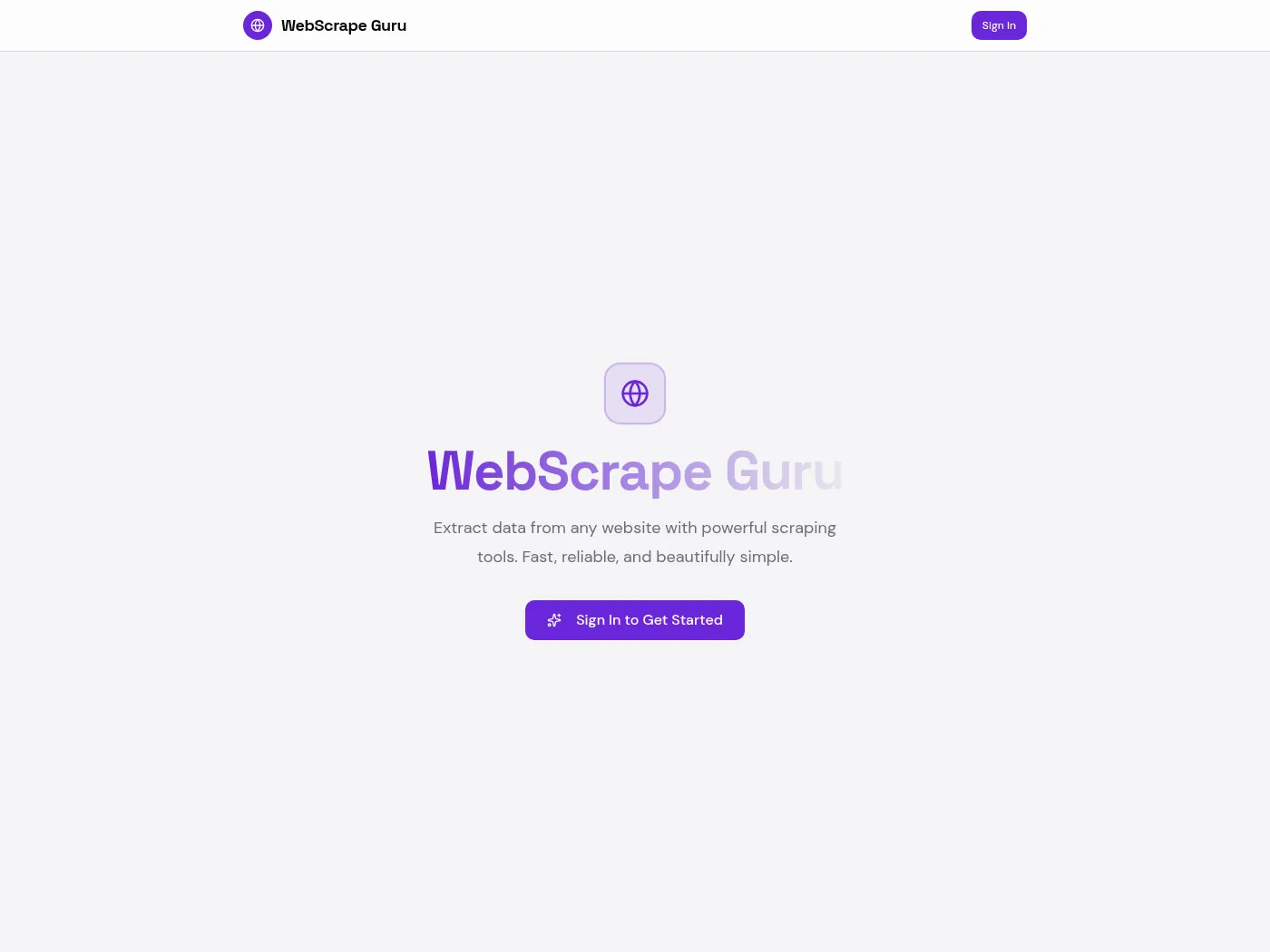 WebScrape Guru