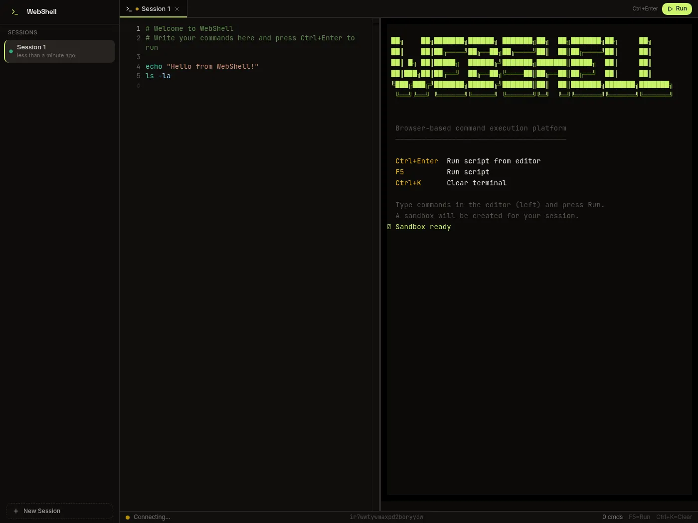 WebShell Enterprise Console