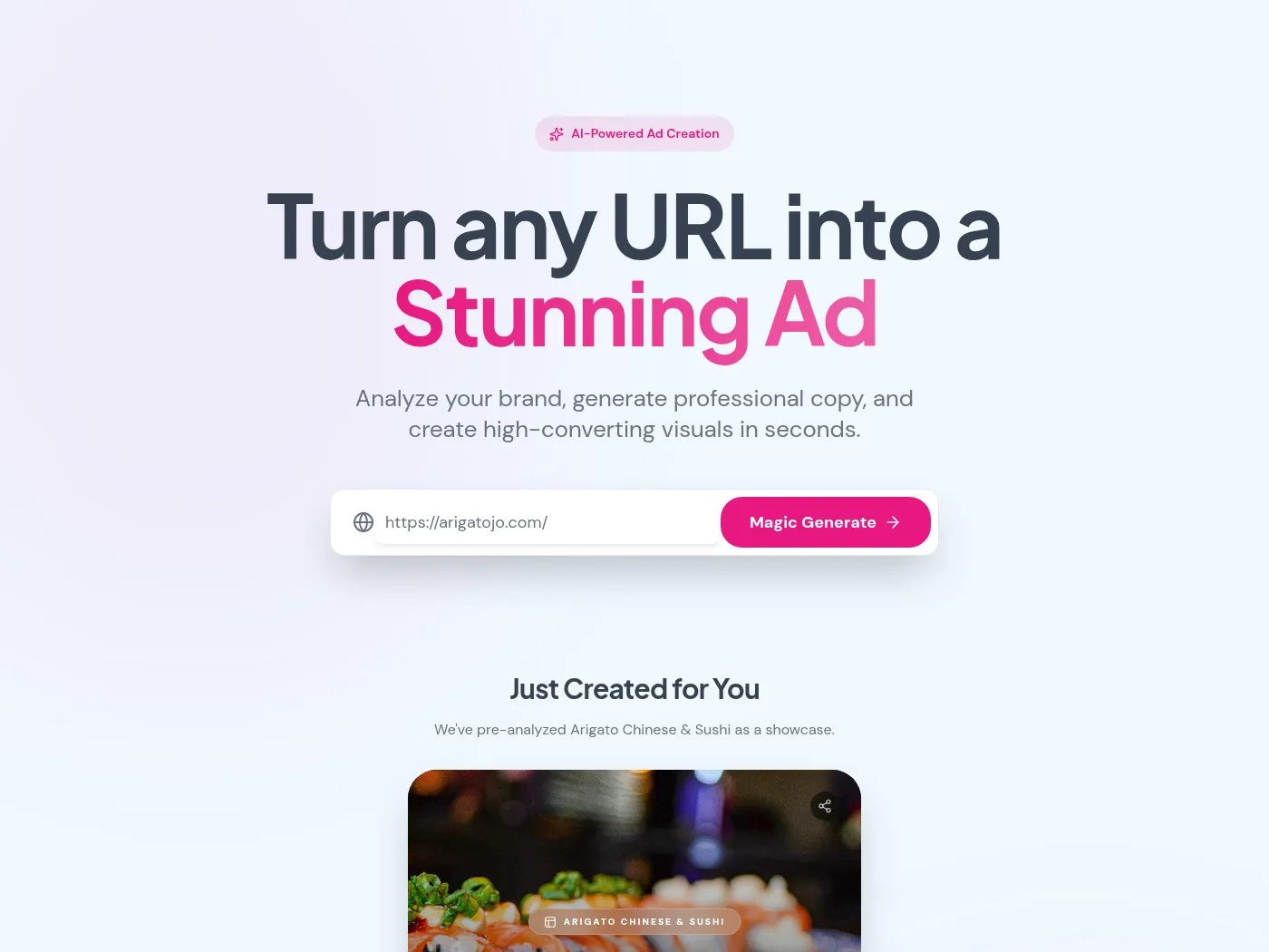 Ad Creator for Websites