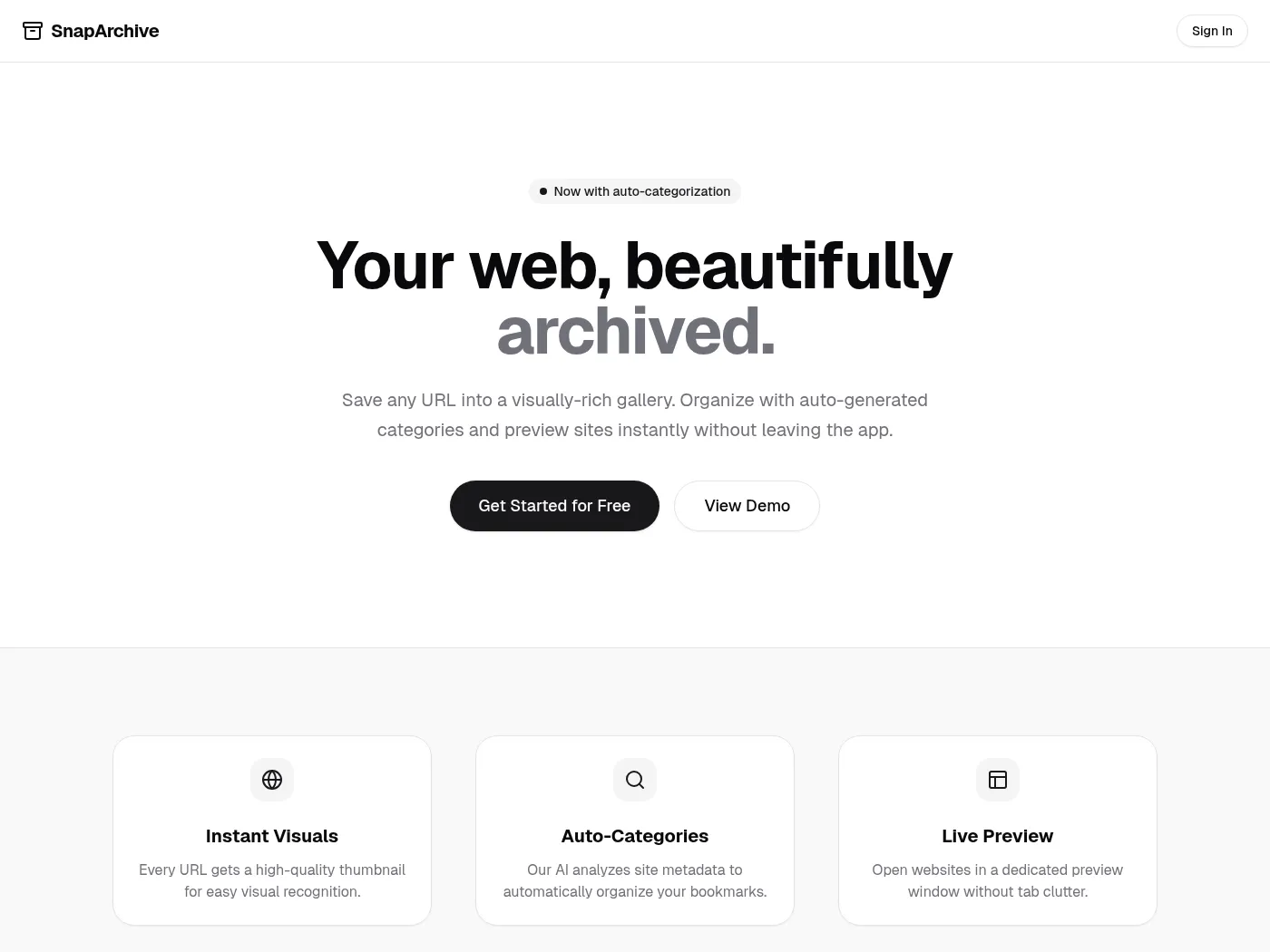 SnapArchive Gallery