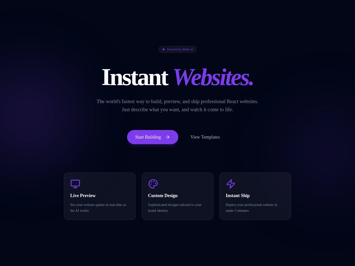 Instant Website Builder
