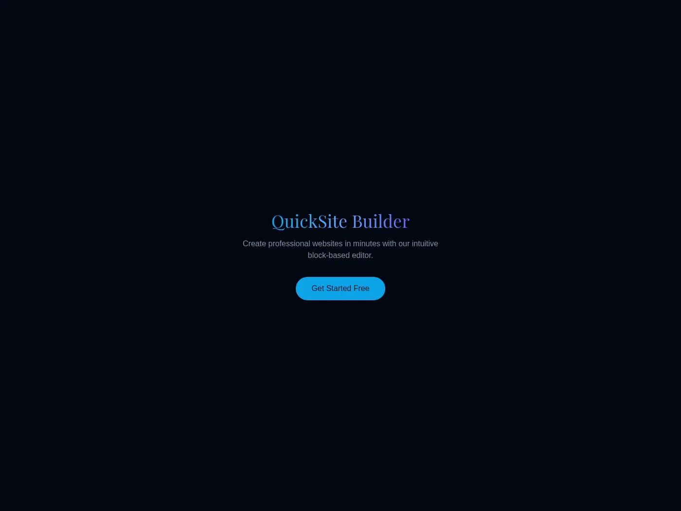 QuickSite Builder