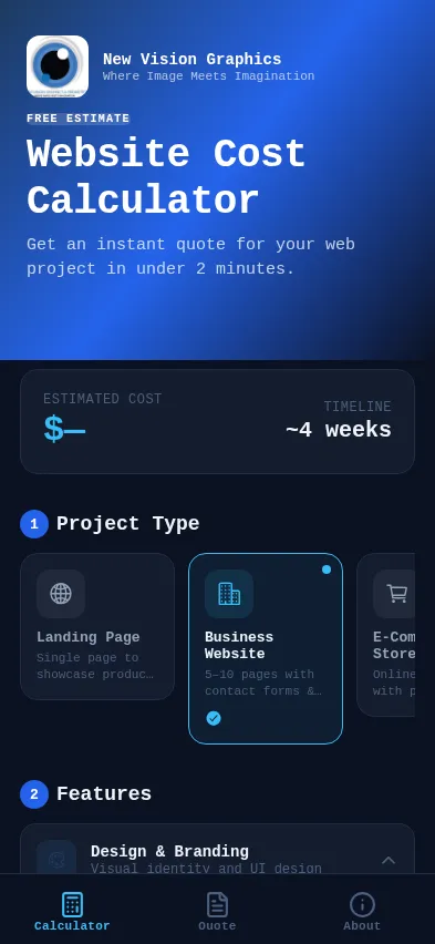 Website Calculator App