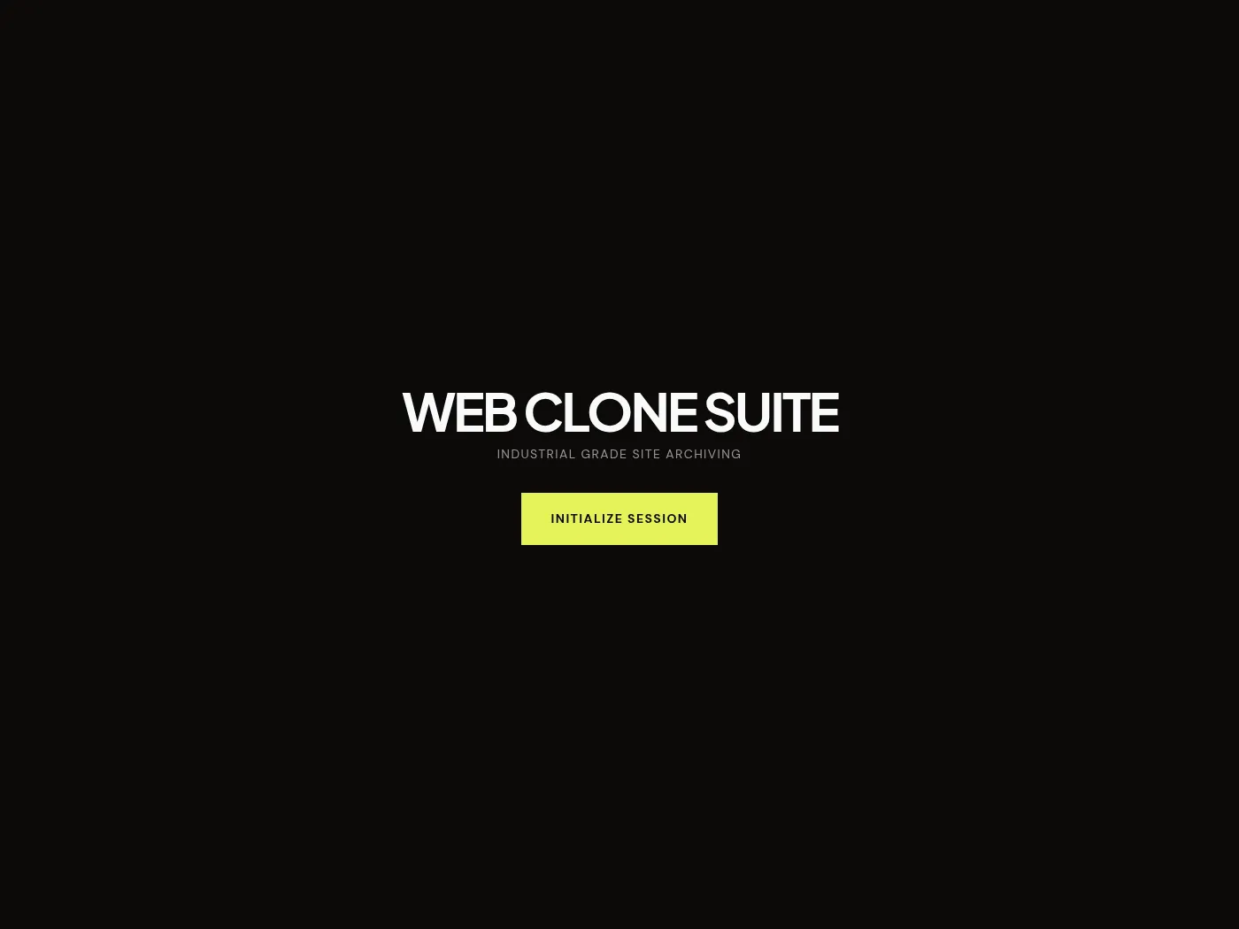 Web Clone Suite