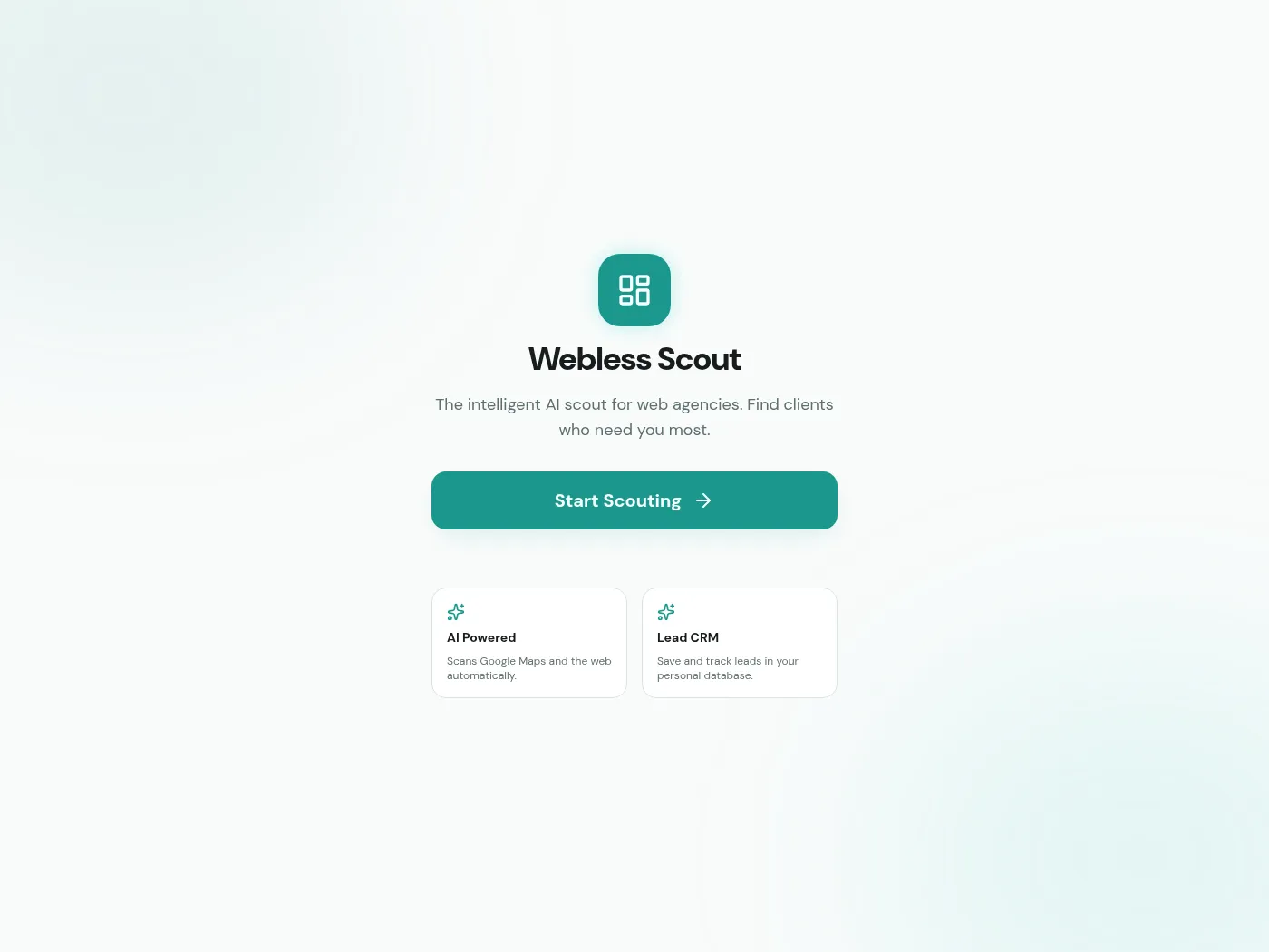 Webless AI Scout