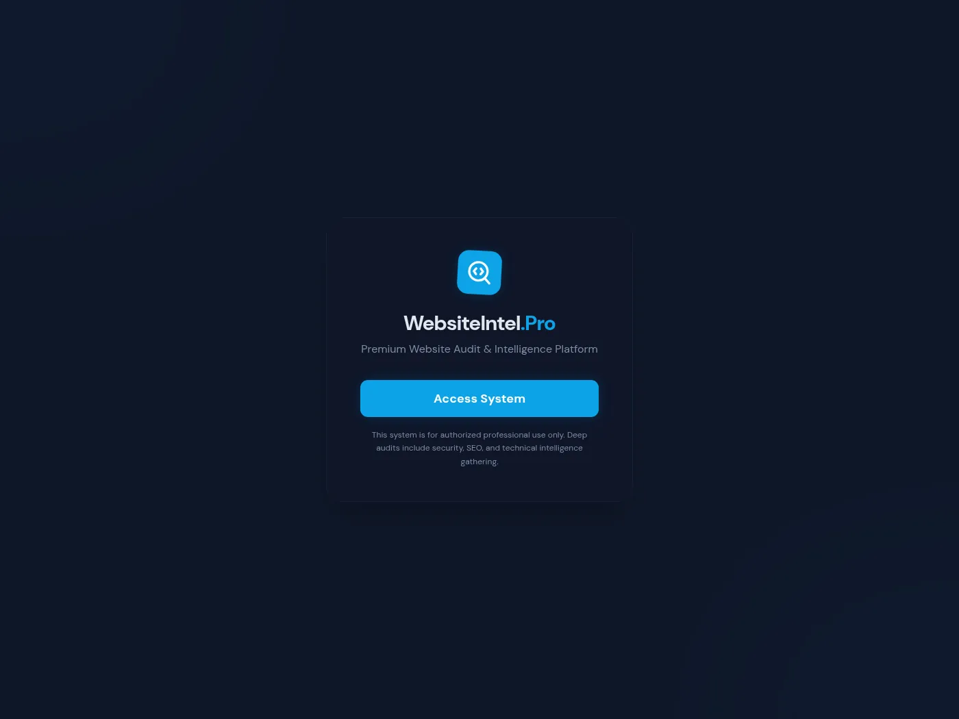 Website Intelligence Pro