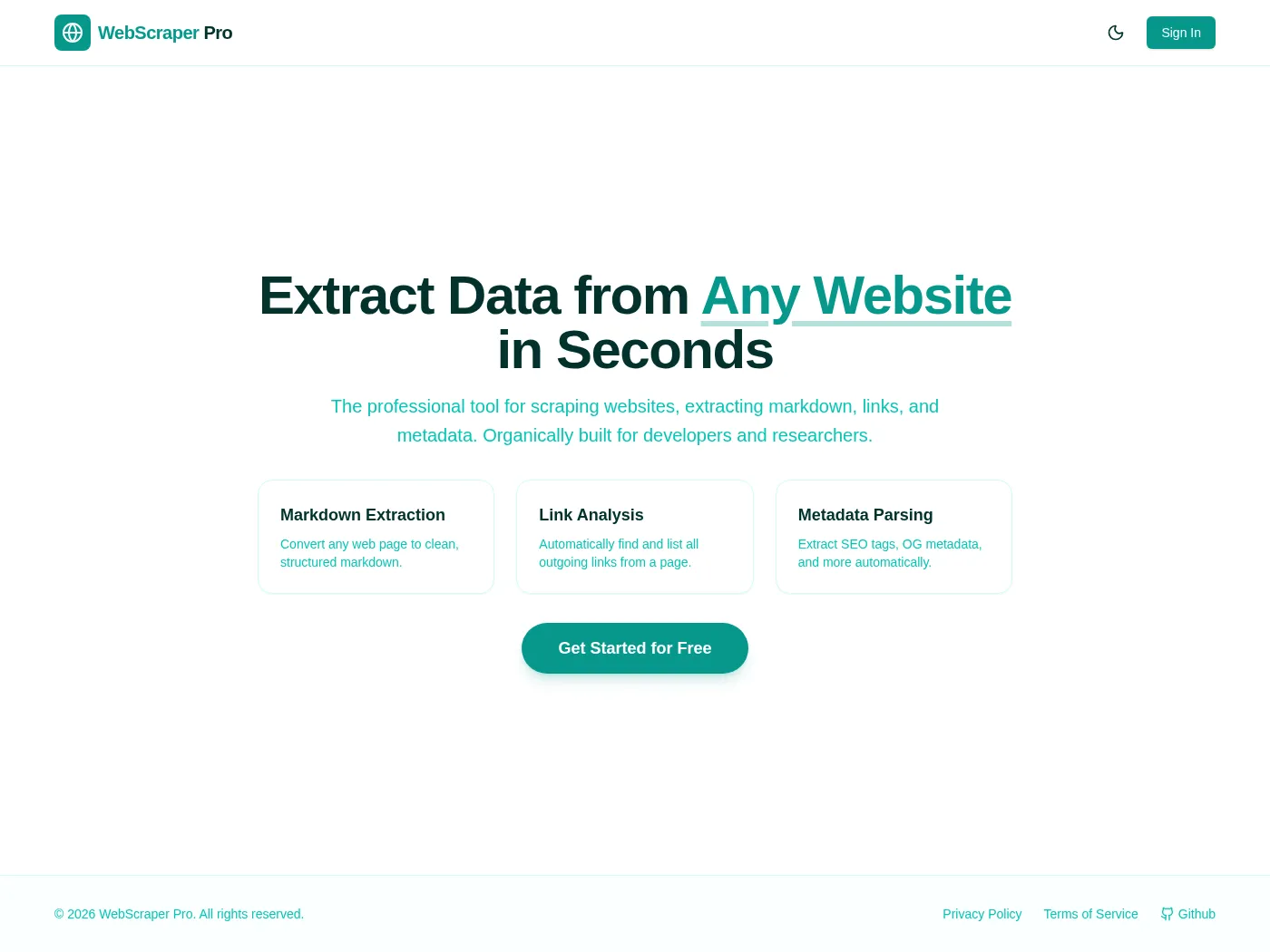 WebScraper Pro