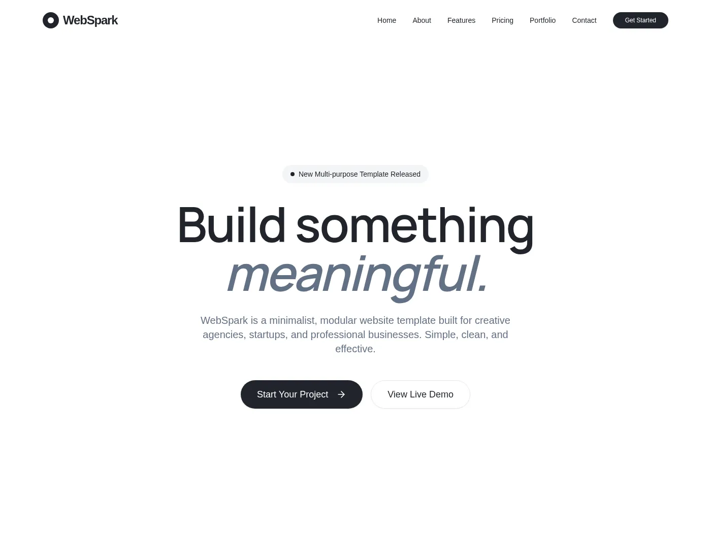 WebSpark Template