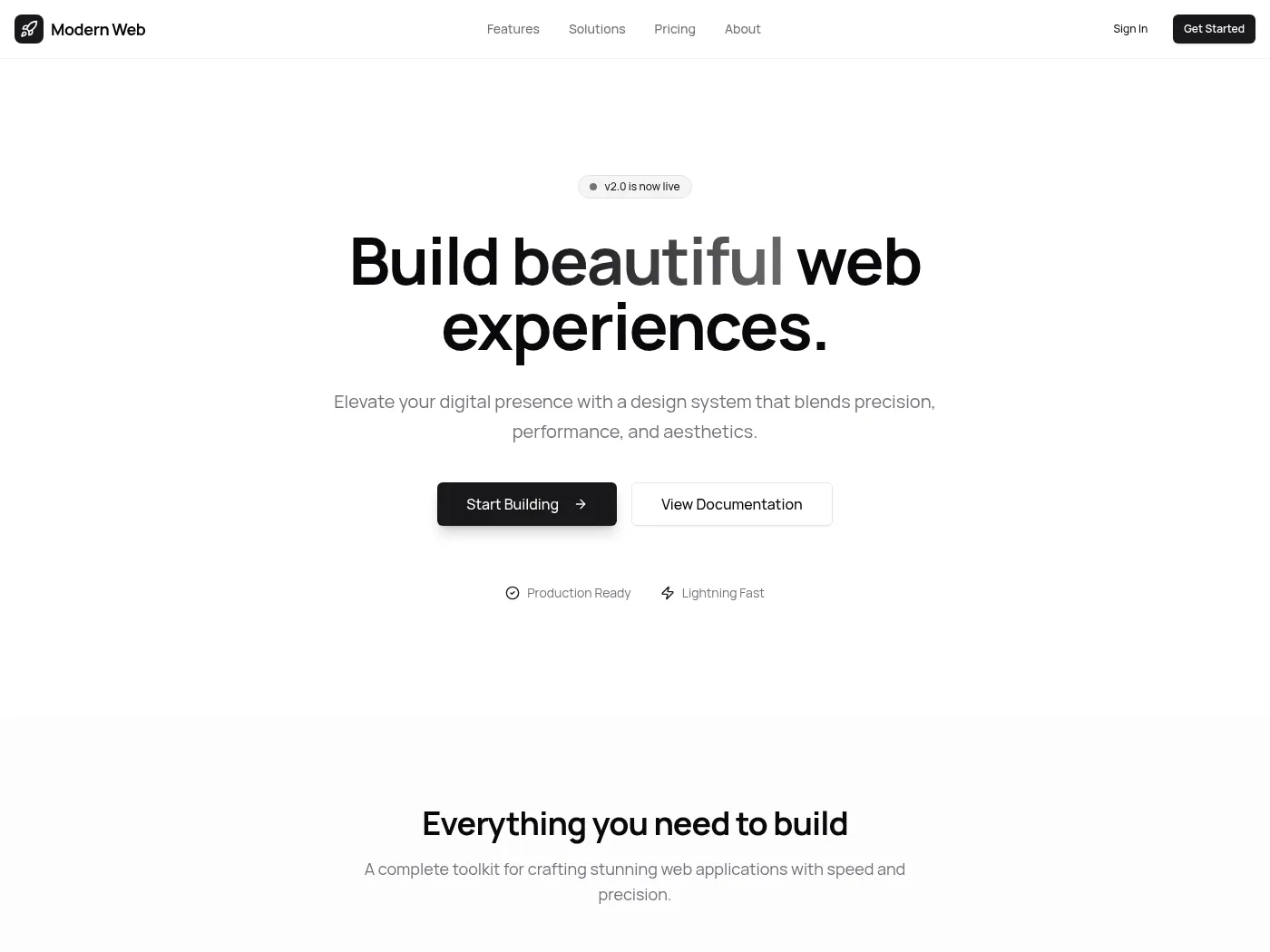 Modern Web Refresh