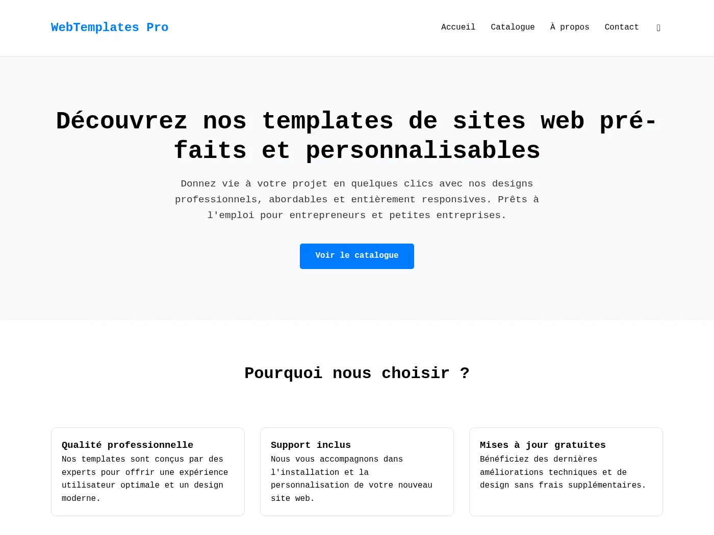 WebTemplates Pro