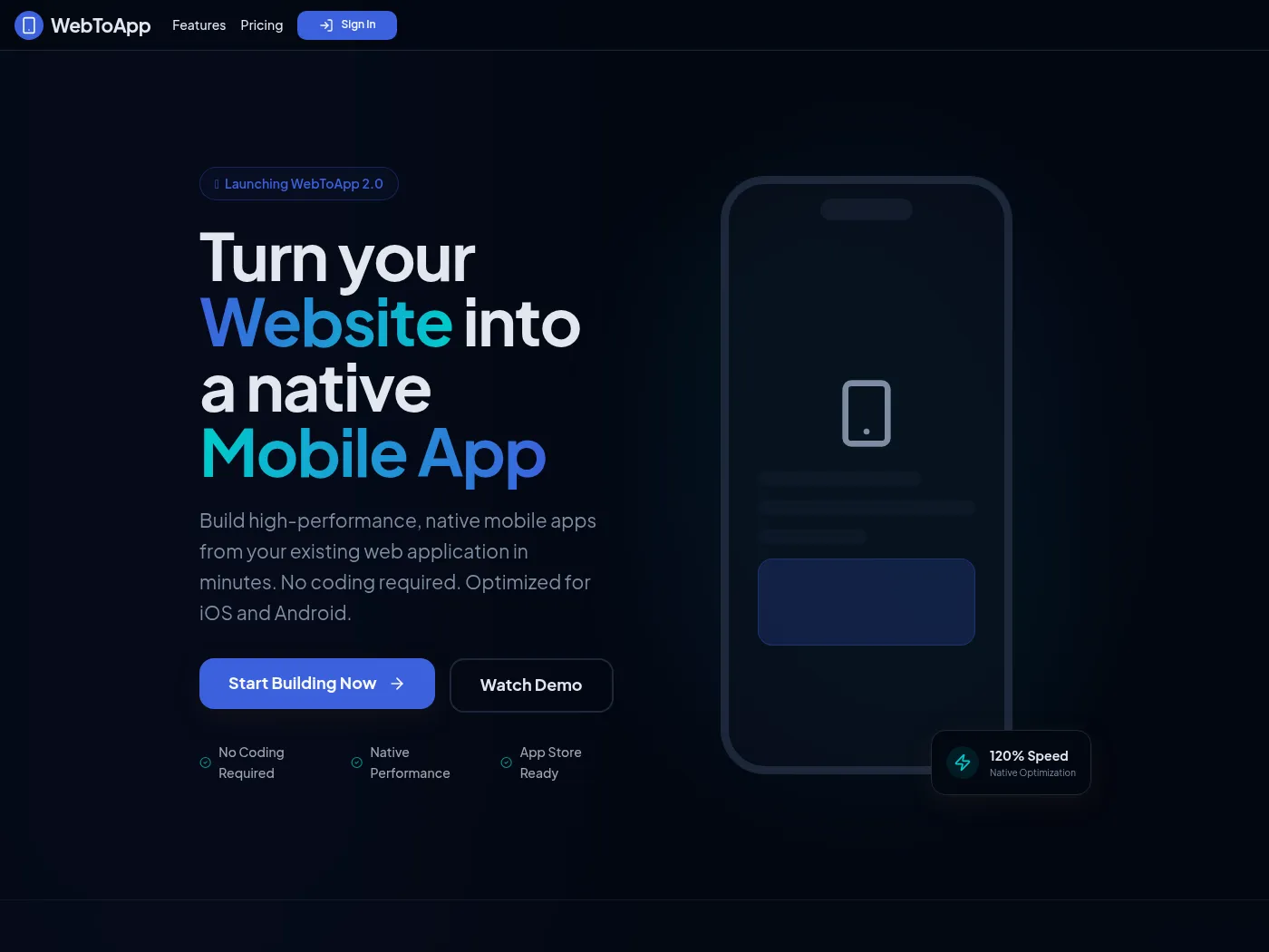 WebToApp Builder