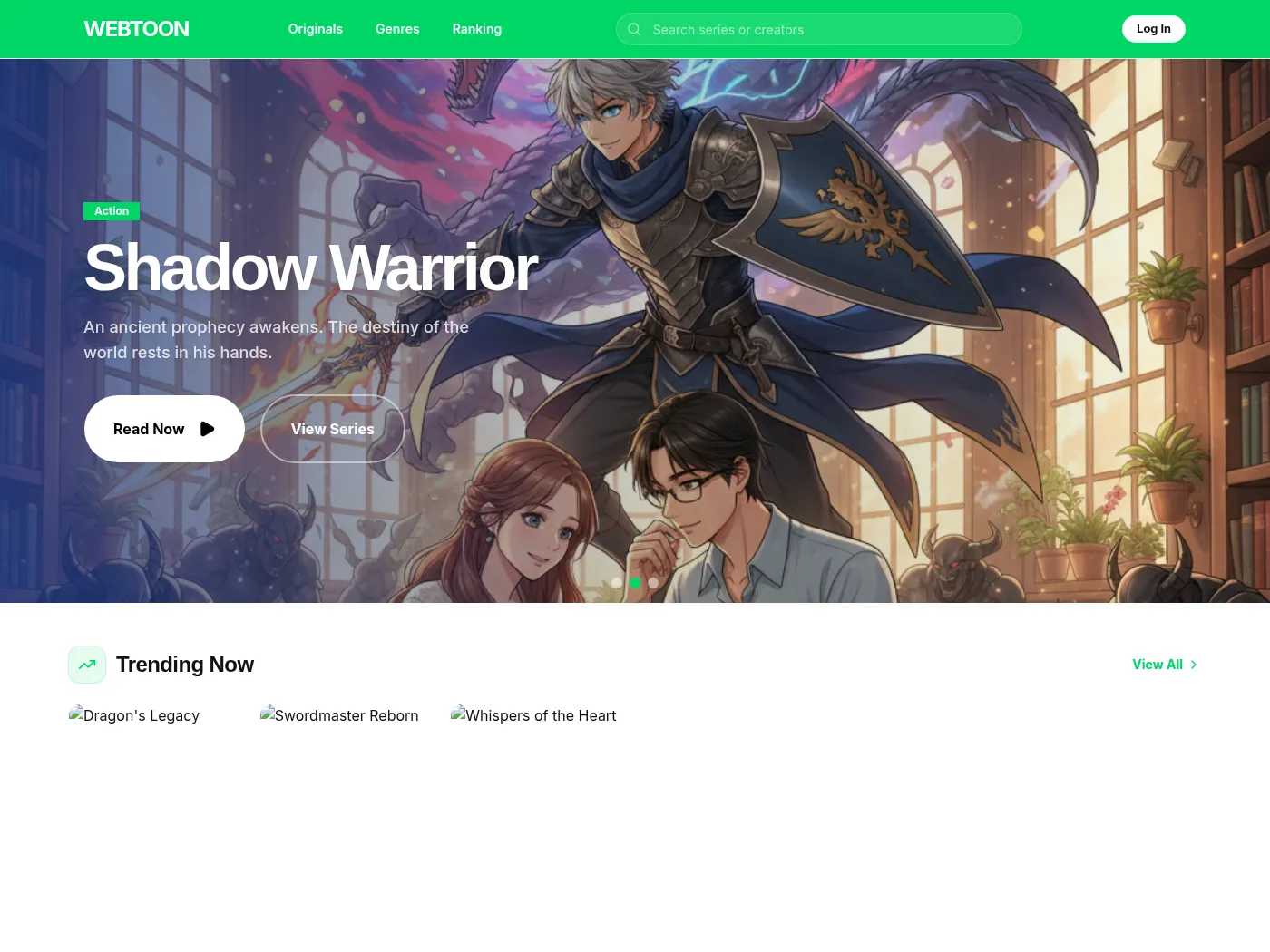 Webtoon Clone