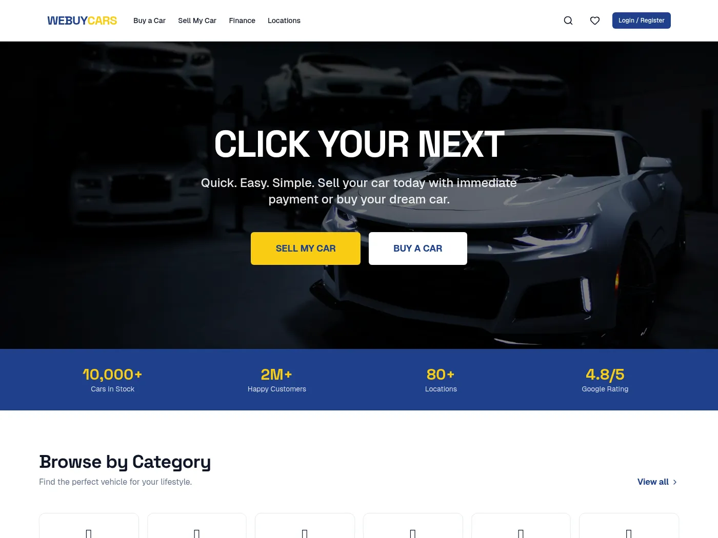 WeBuyCars Clone