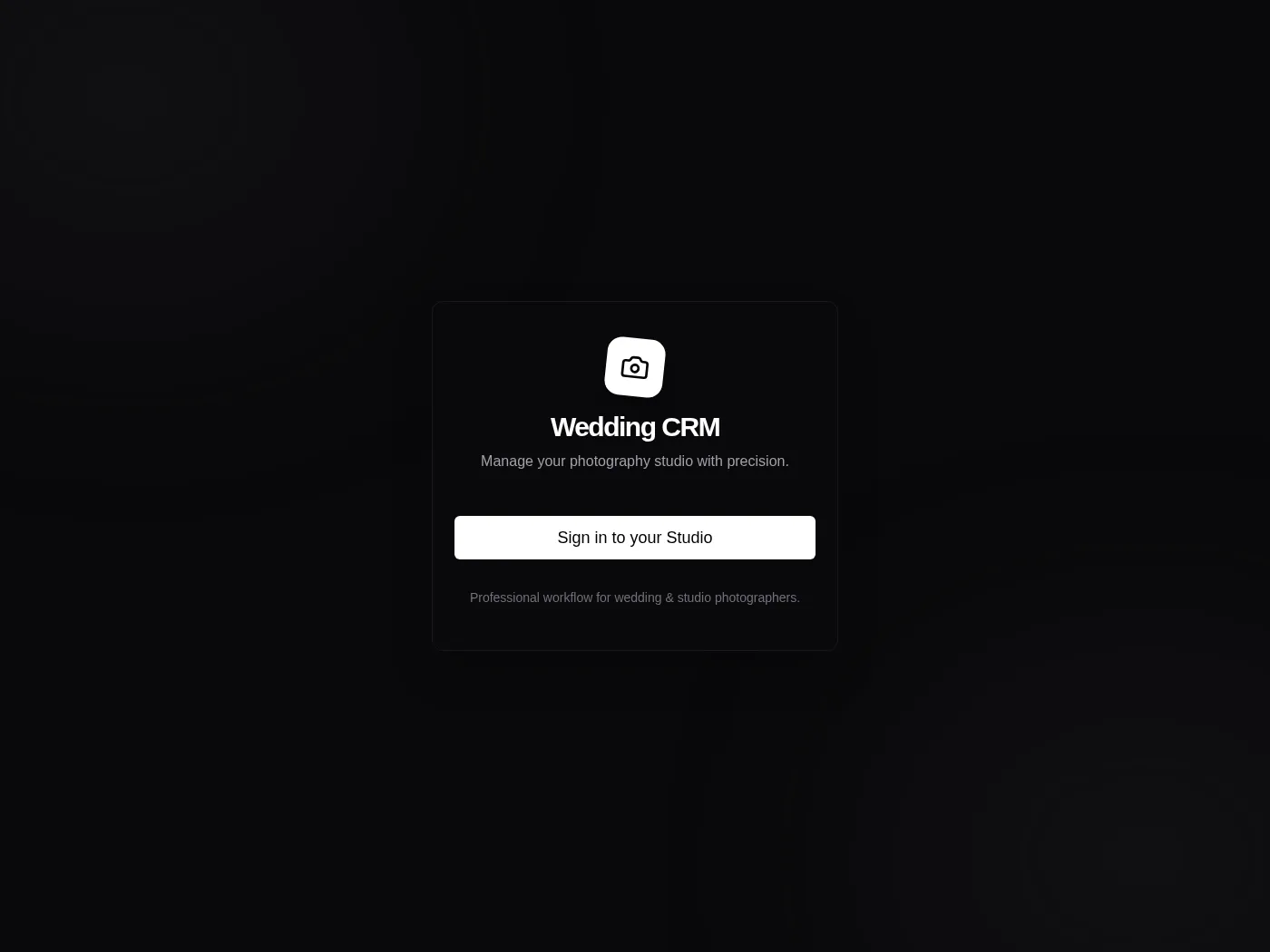 Wedding Photo CRM Suite