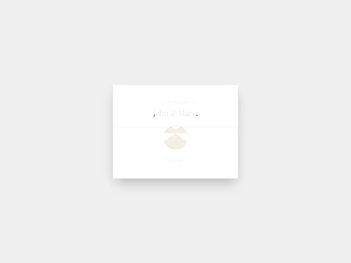 Wedding E-Invite Experience