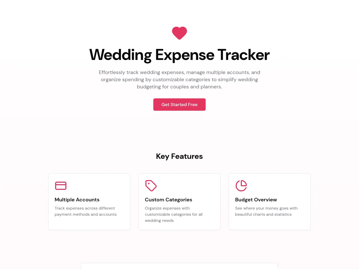 Wedding Expense Tracker