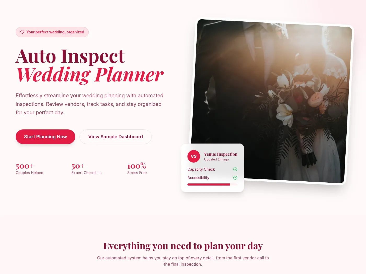 Auto Inspect Wedding