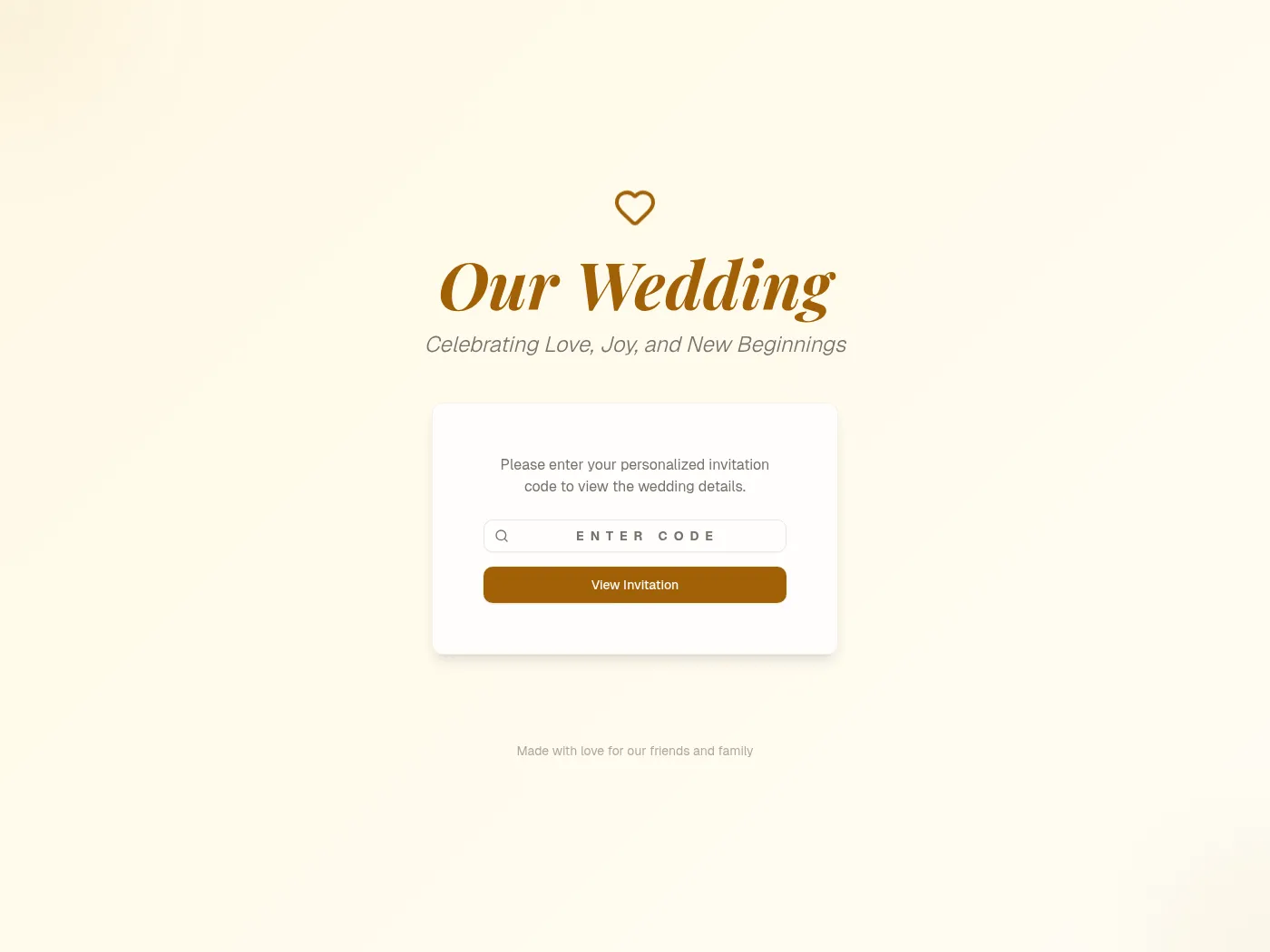 Wedding Invite Manager