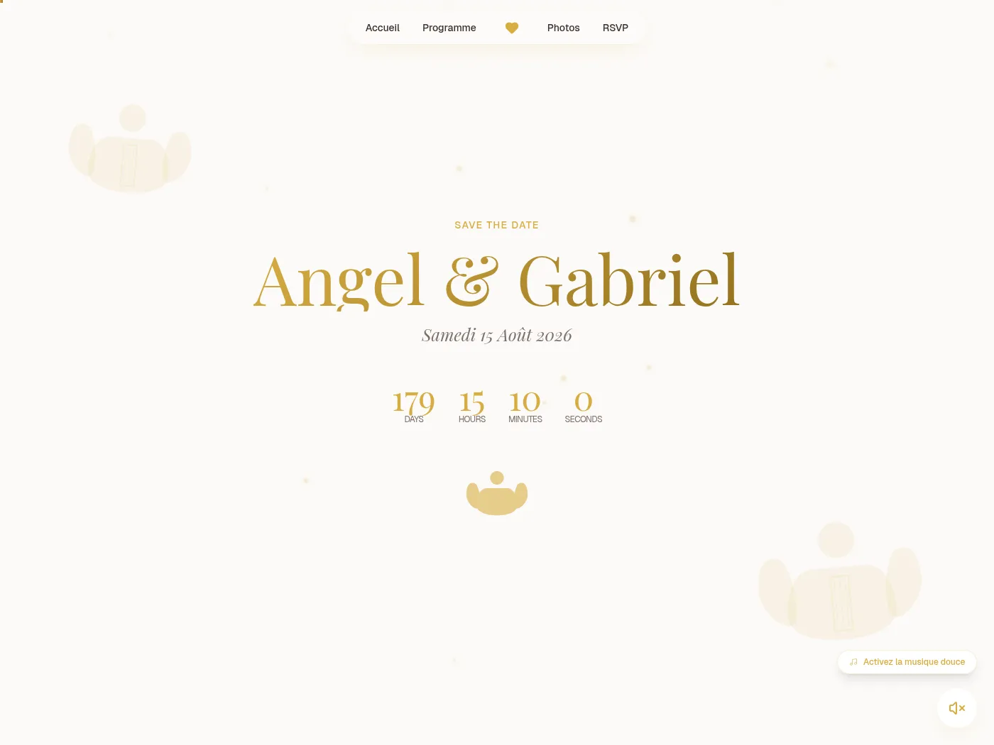 Angel Wedding Invitations