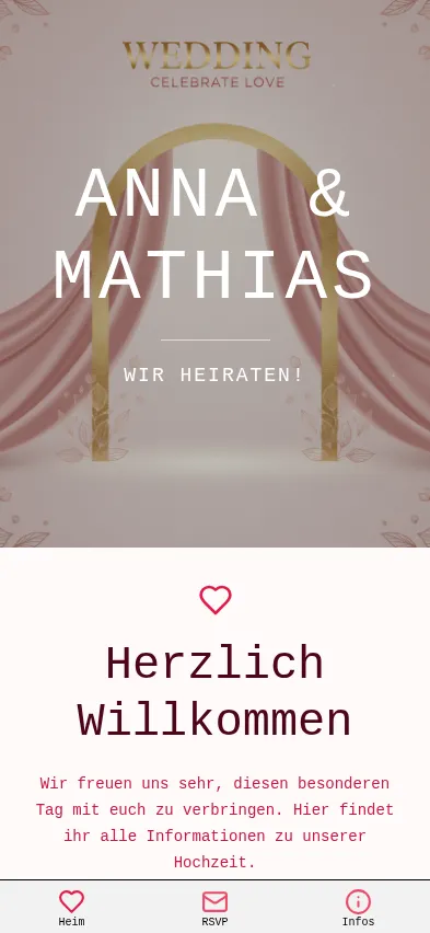 Anna & Mathias Wedding Site