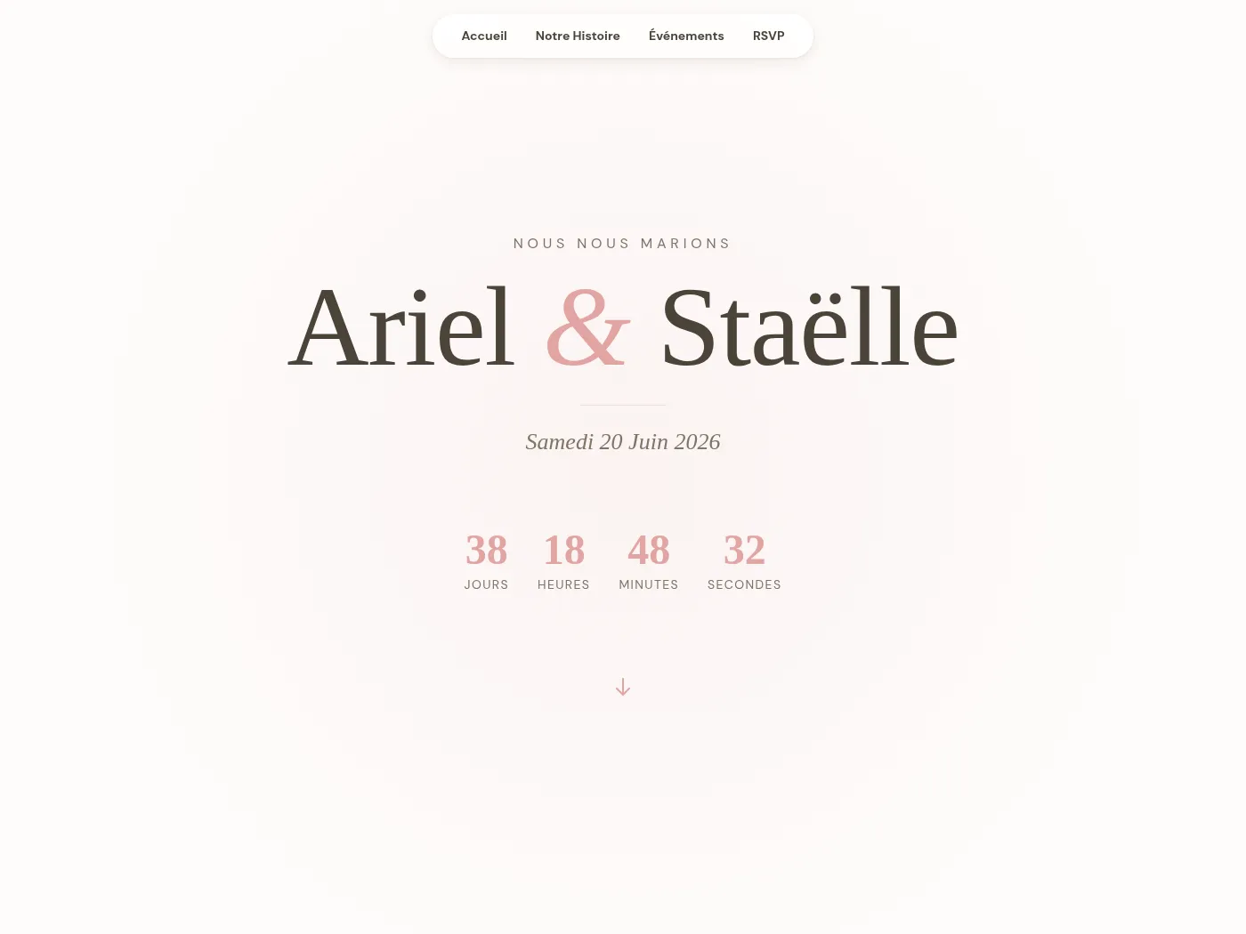 Ariel & Staëlle Wedding Site
