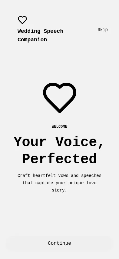 Wedding Speech Companion