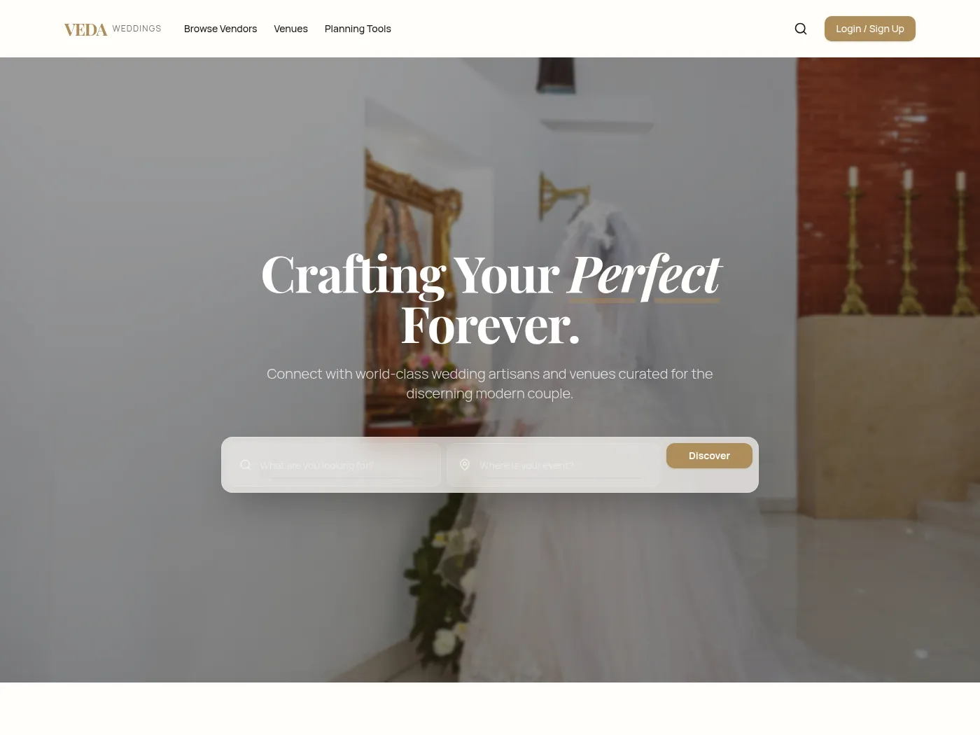 Modern Wedding Vendor App