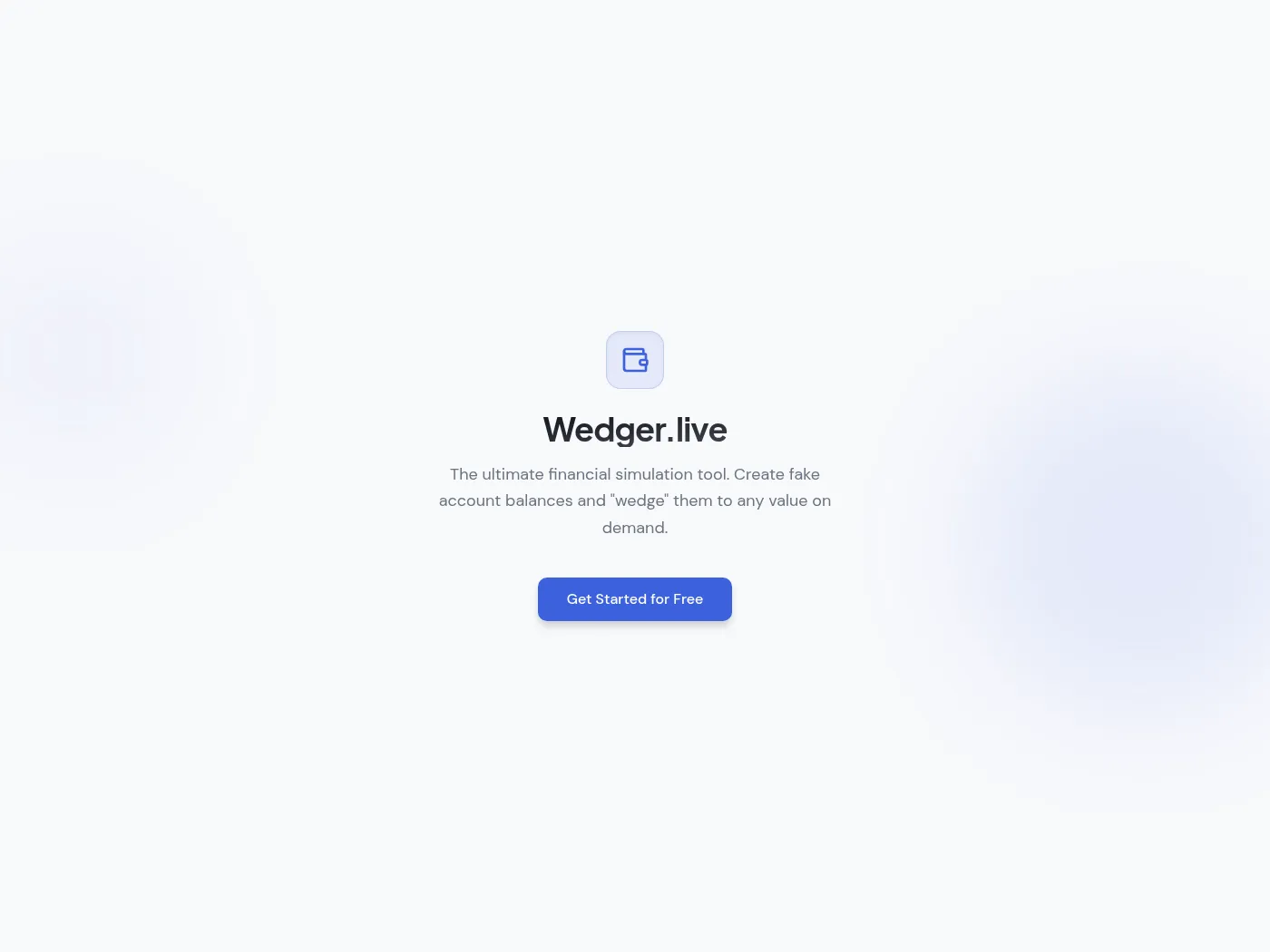 Wedger Live Balance Demo