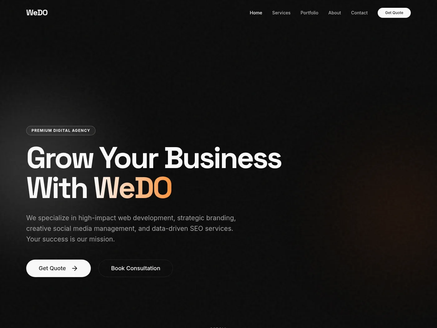 WeDO Agency Website