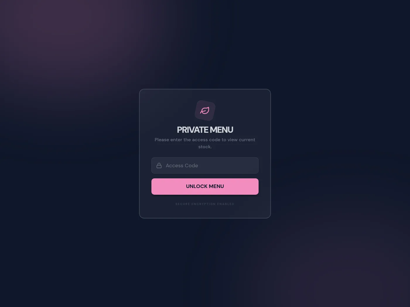 Weed Menu Telegram Order