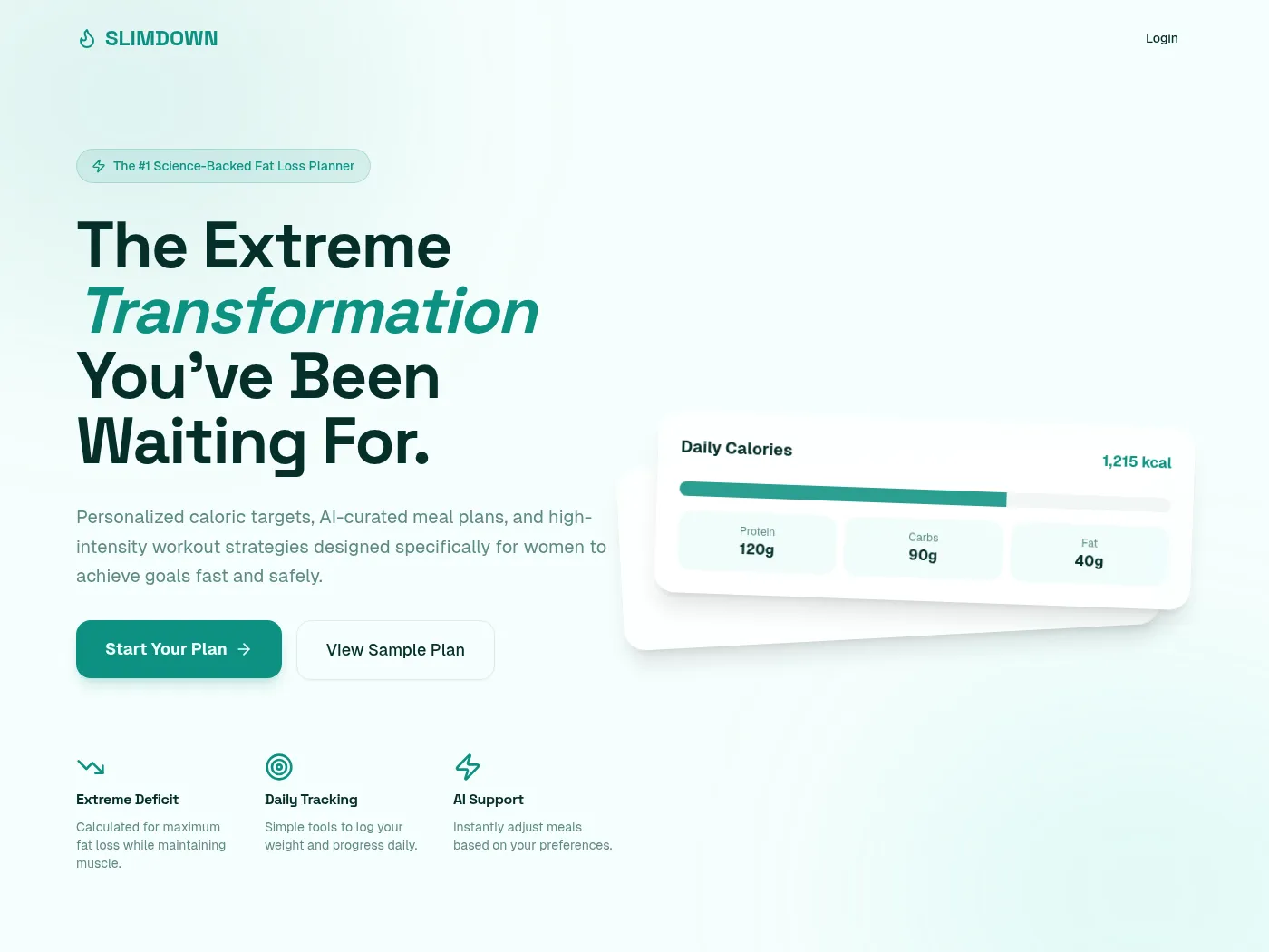 Extreme Slimdown Planner