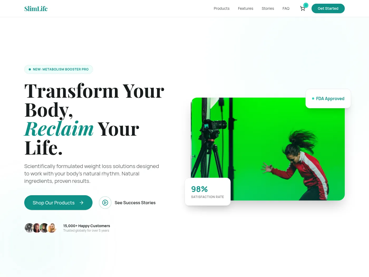 SlimLife Product Site