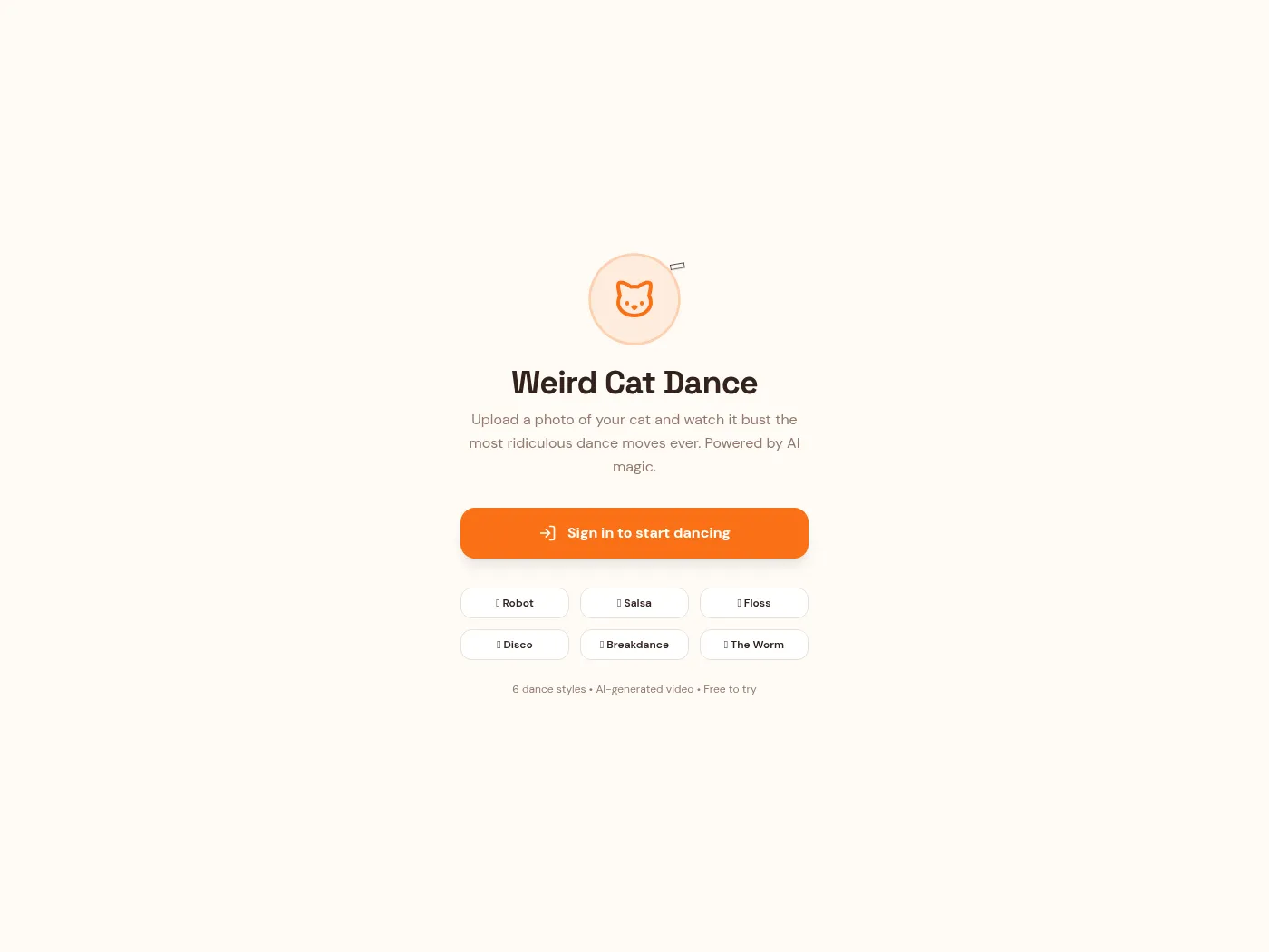 Weird Cat Dance