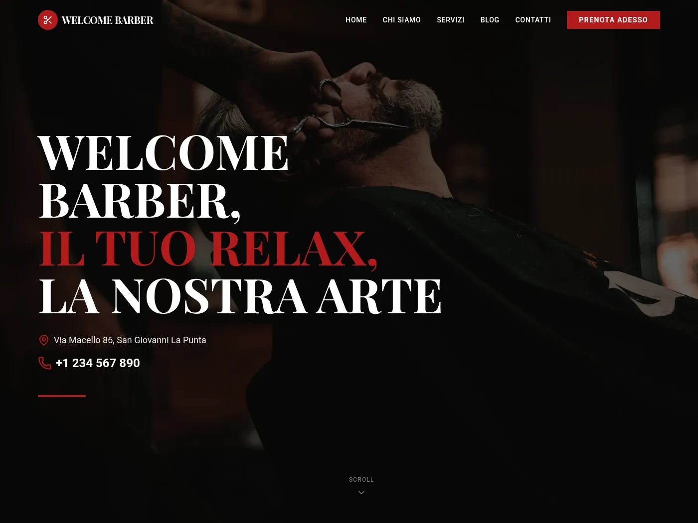 Welcome Barber Web App