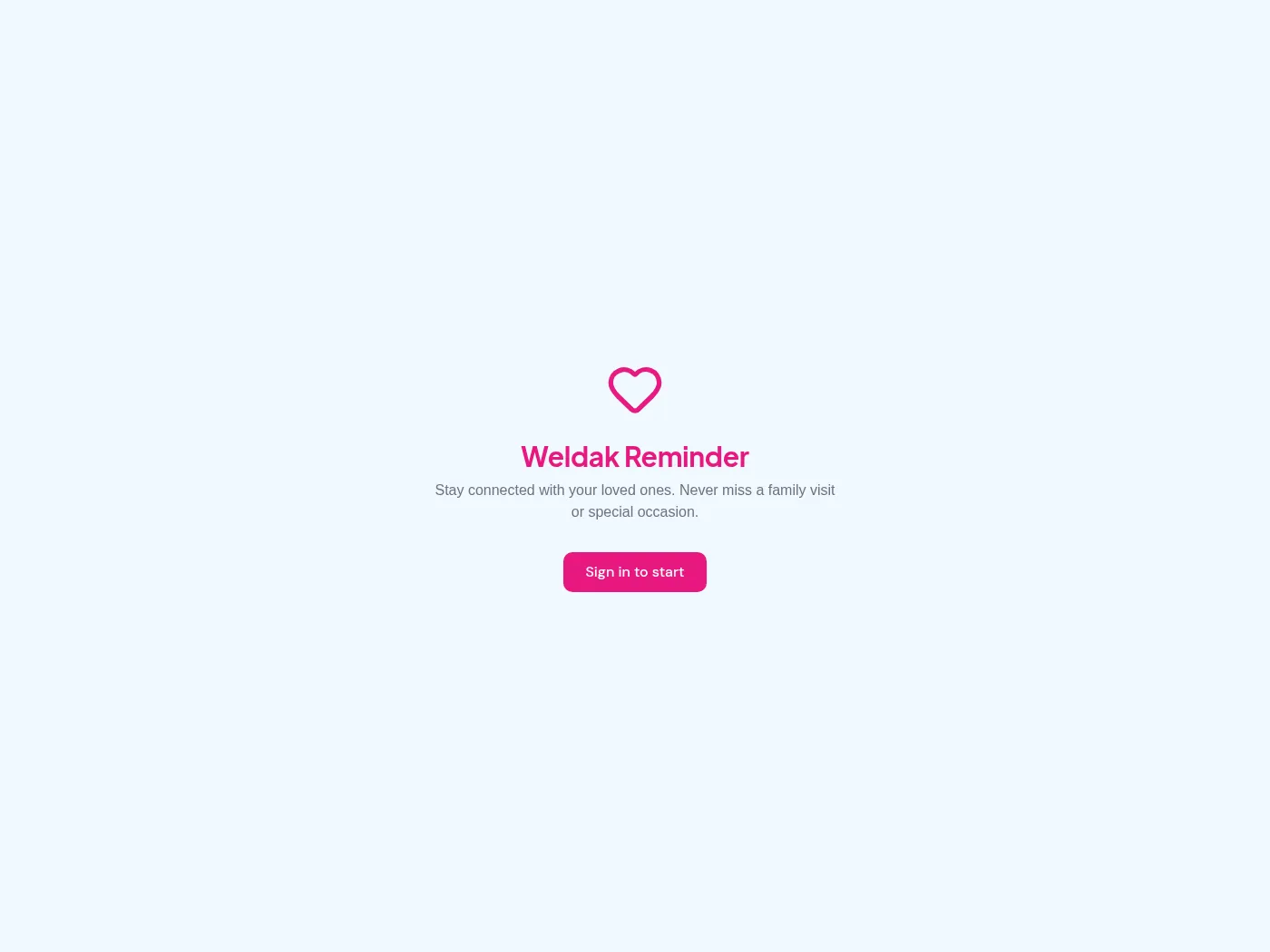 Weldak Reminder App