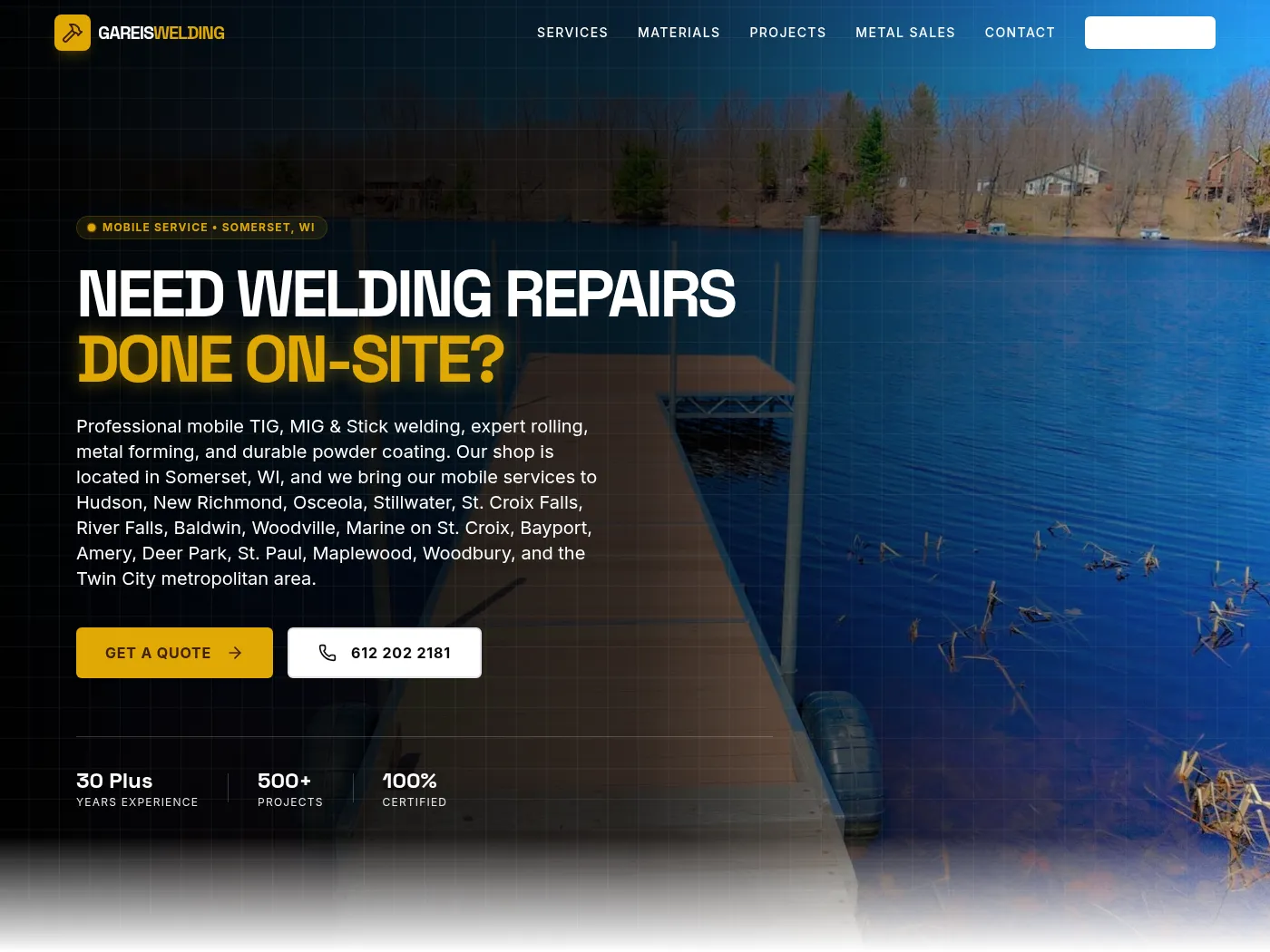shop welding page