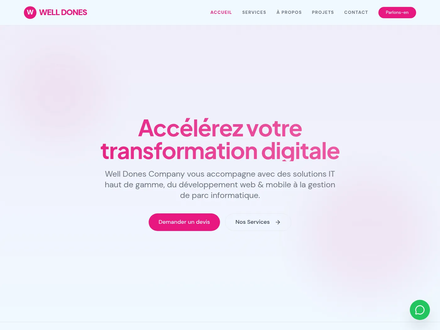 Well Dones Agency Site