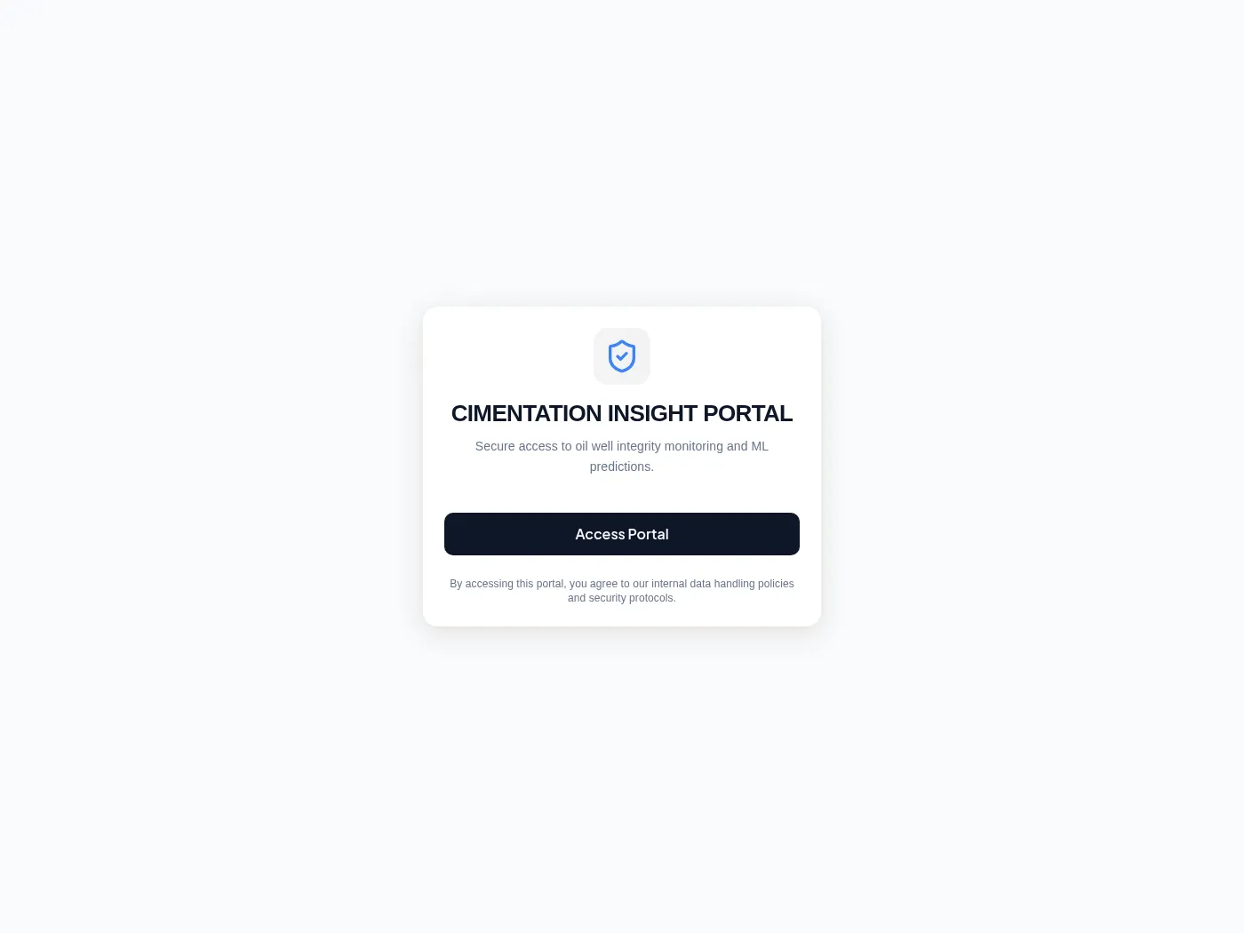 Cimentation Insight Portal