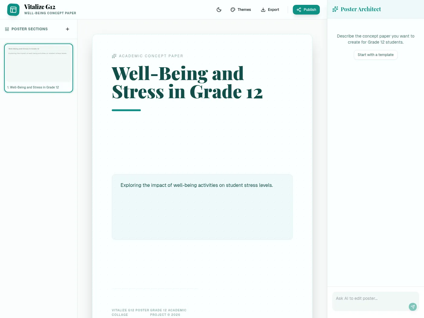 Well-Being Poster Collage
