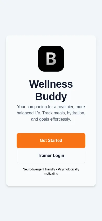 Wellness Buddy App